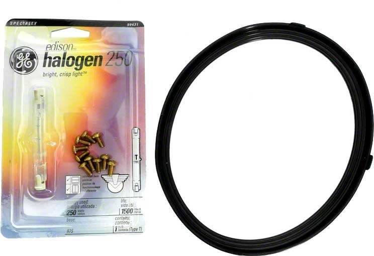 Pentair AquaLumin III Light Bulb Kit, 250 Watts 120 Volts, Halogen Clip ...