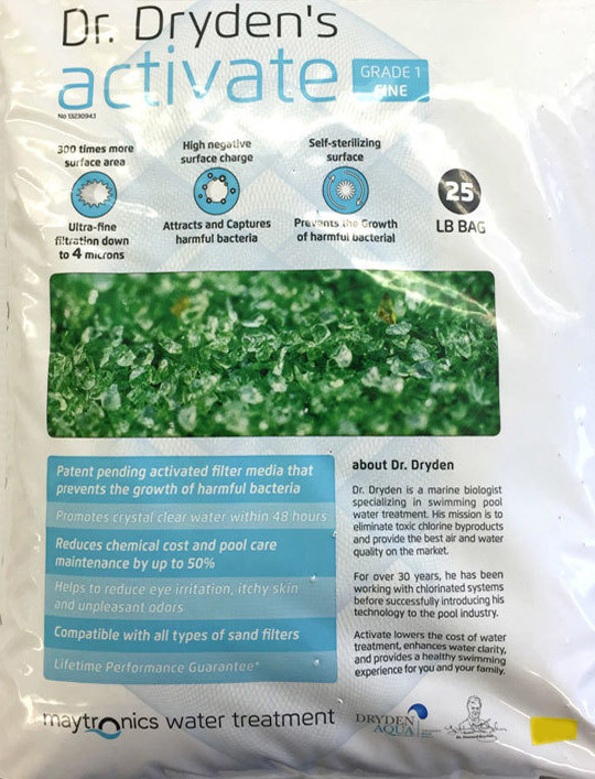 Dr. Dryden's Activate Fine Filter Media, Grade 1, A999008 - EZ Pool ...