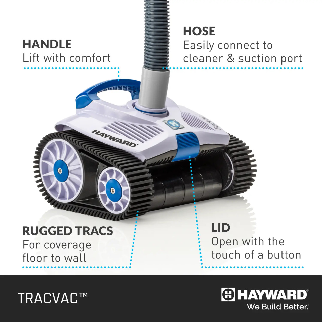 Hayward TracVac Suction In Ground Pool Cleaner, W3HSCTRACCU - EZ Pool ...