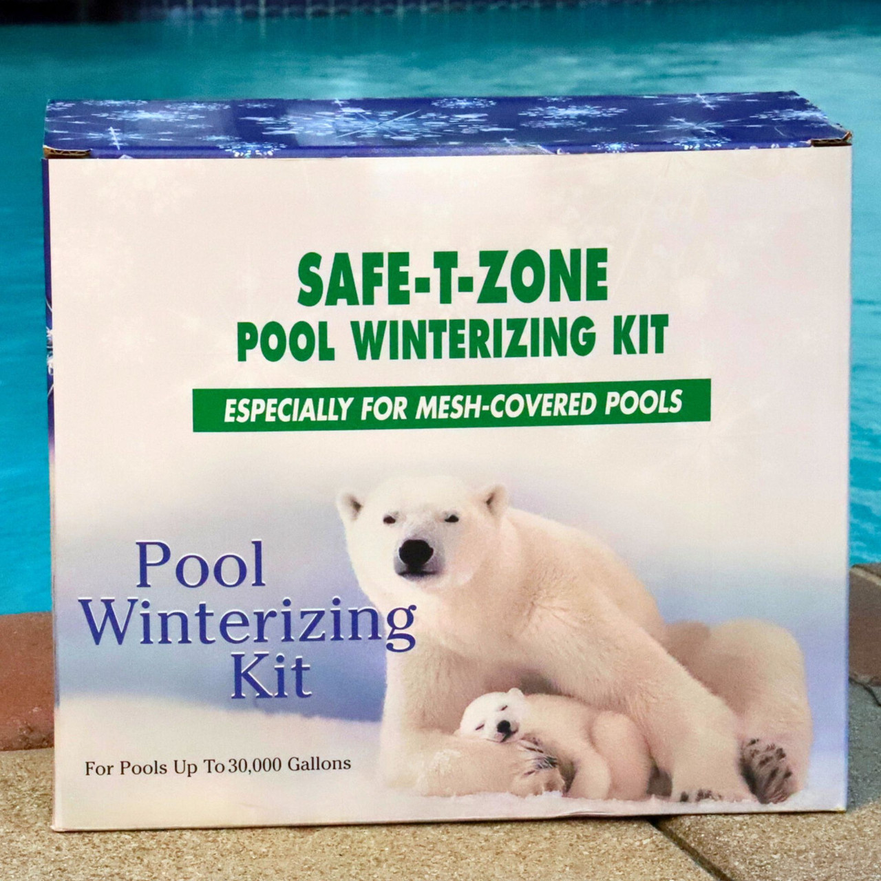 Safe-T-Zone Winterizing Kit for Mesh Covered Pools 30,000 Gallon, 2683 ...