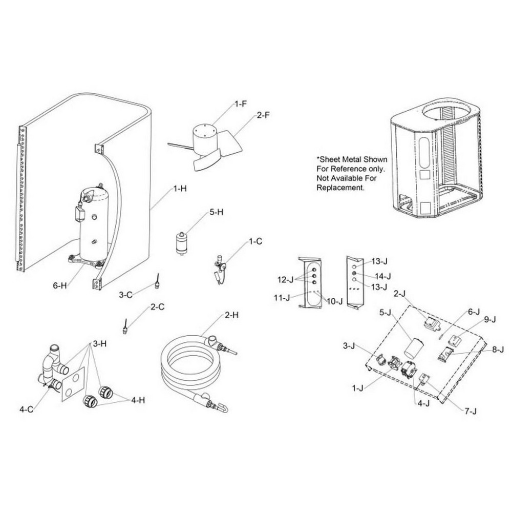 Parts - Heater Parts - Raypak Heat Pump Parts - EZ Pool & Spa Supply