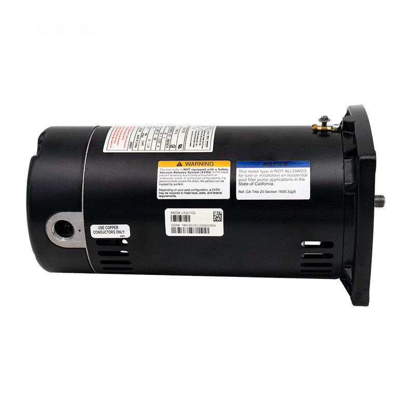 Century 1 HP Pump Motor Square Flange - 1-Speed 1-Phase 115/230 Volts ...