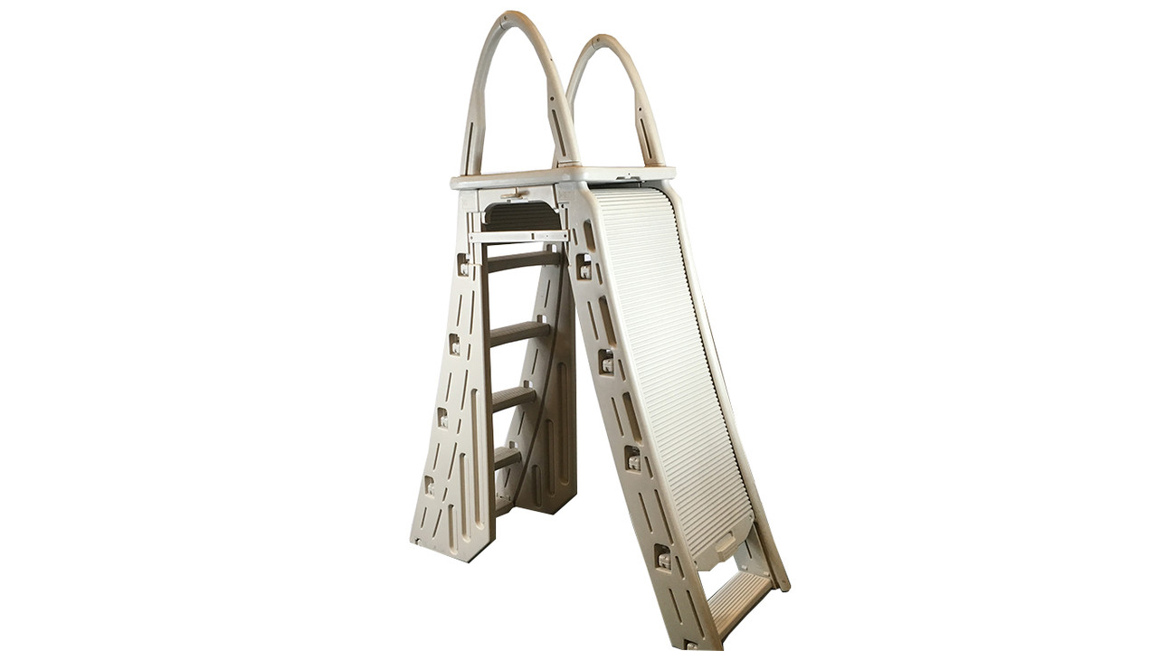 Confer Extra Heavy Duty A-Frame Ladder 48" - 54" with Roll Guard, 7200 ...