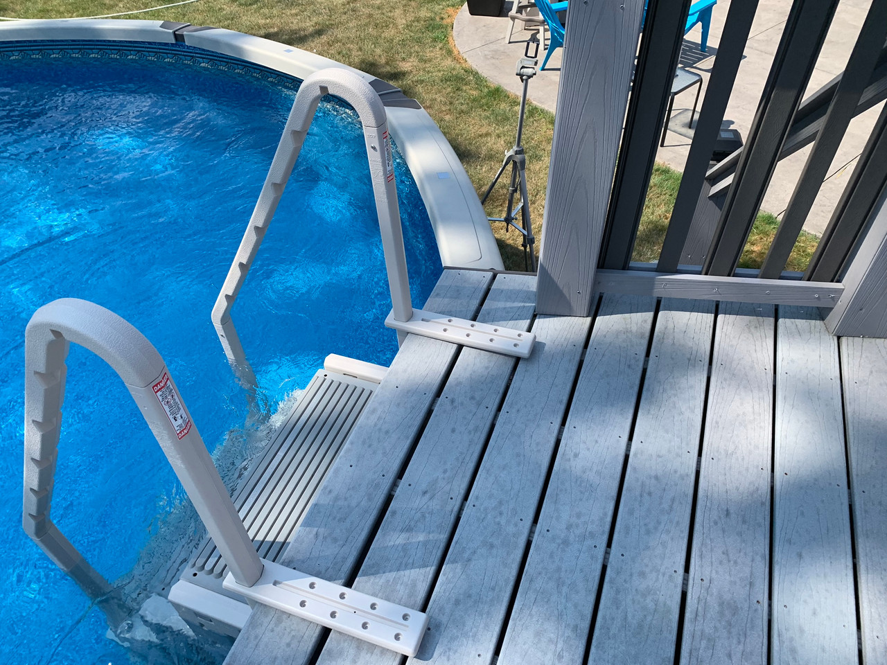 Confer Plastics Access Pool Step, STEP-1X, Gray - EZ Pool & Spa Supply