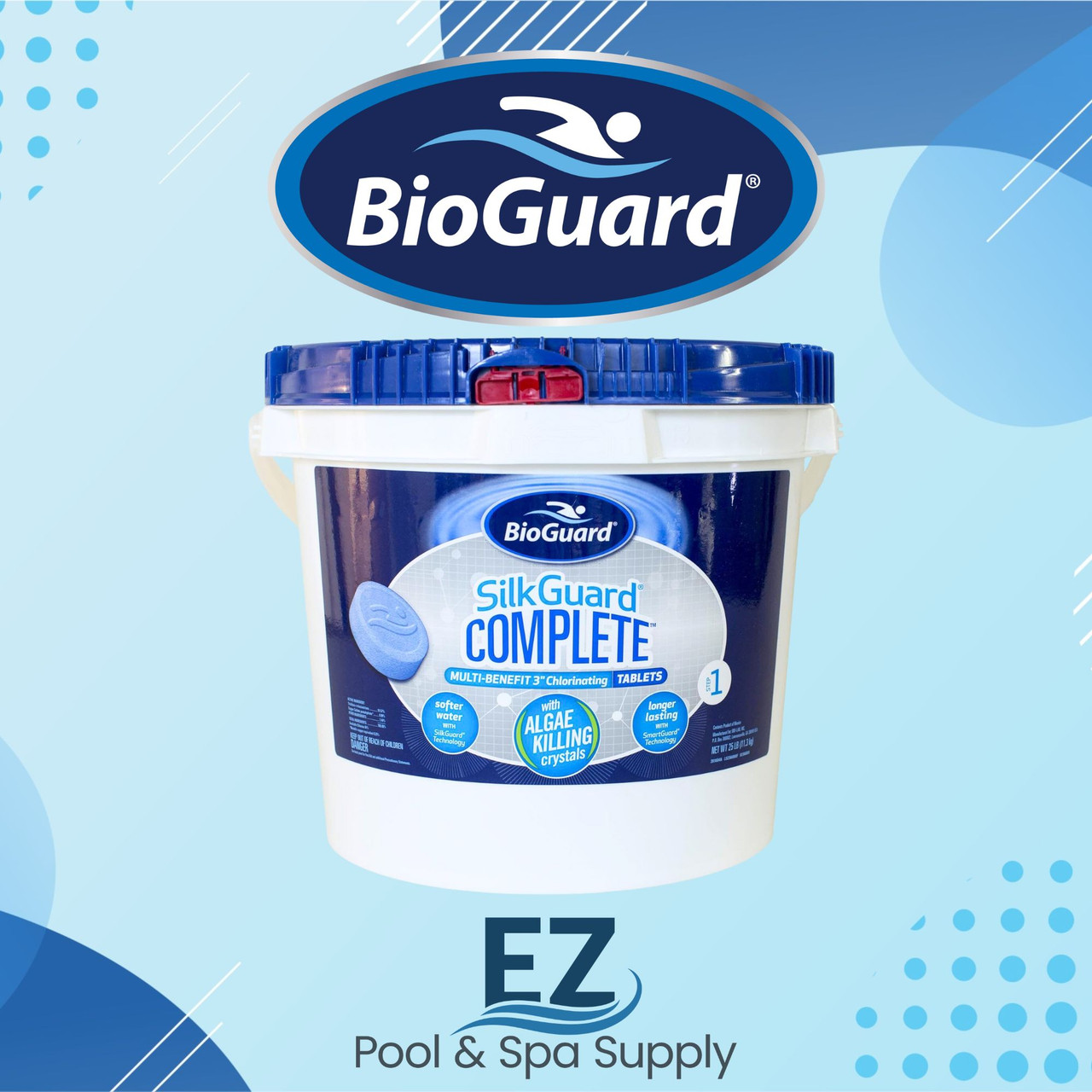 BioGuard SilkGuard Complete 3" Chlorinating Tablets 25 lbs, 52366BIO ...