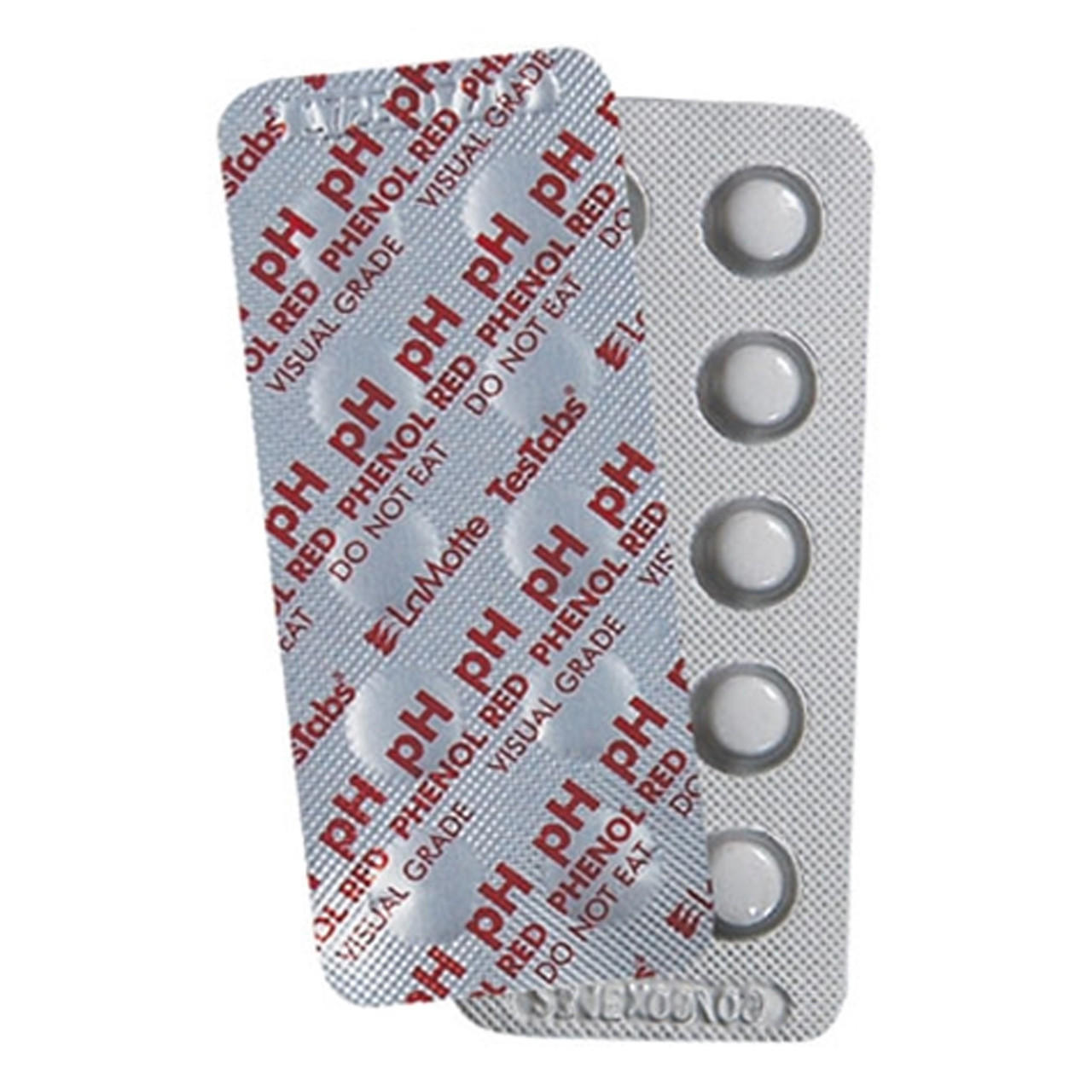 LaMotte pH (Phenol Red) Tablets Visual Grade, Strip of 10 Tabs, 100 ...