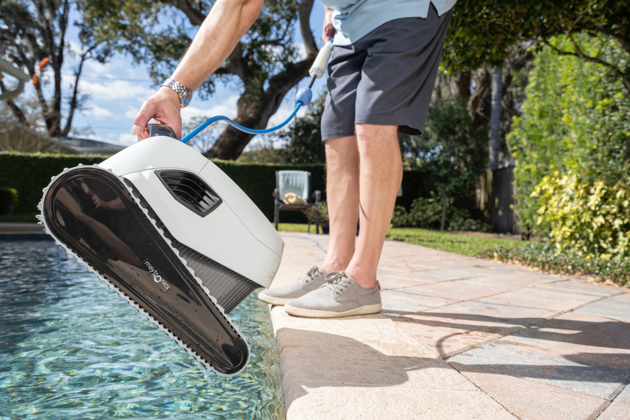 Maytronics Dolphin Explorer E50 Inground Premium Robotic Pool Cleaner ...