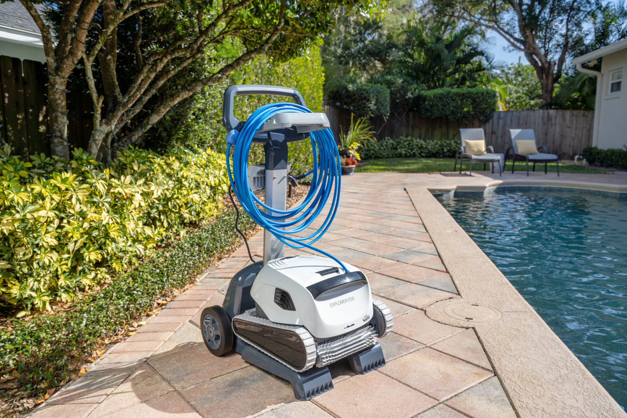 Maytronics Dolphin Explorer E50 Inground Premium Robotic Pool Cleaner ...