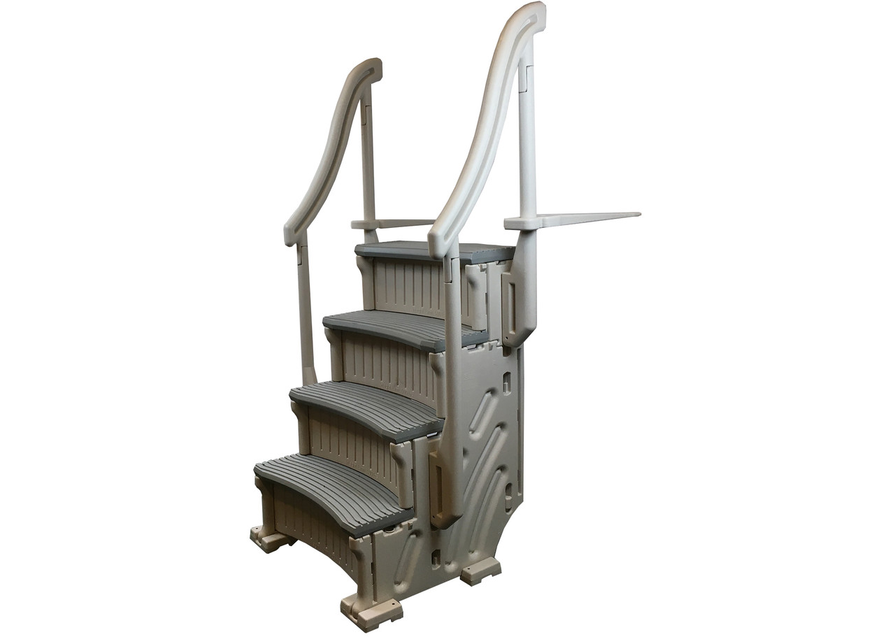 Confer Plastics Aboveground Curve Inpool Step System, CCX-AG - EZ Pool ...