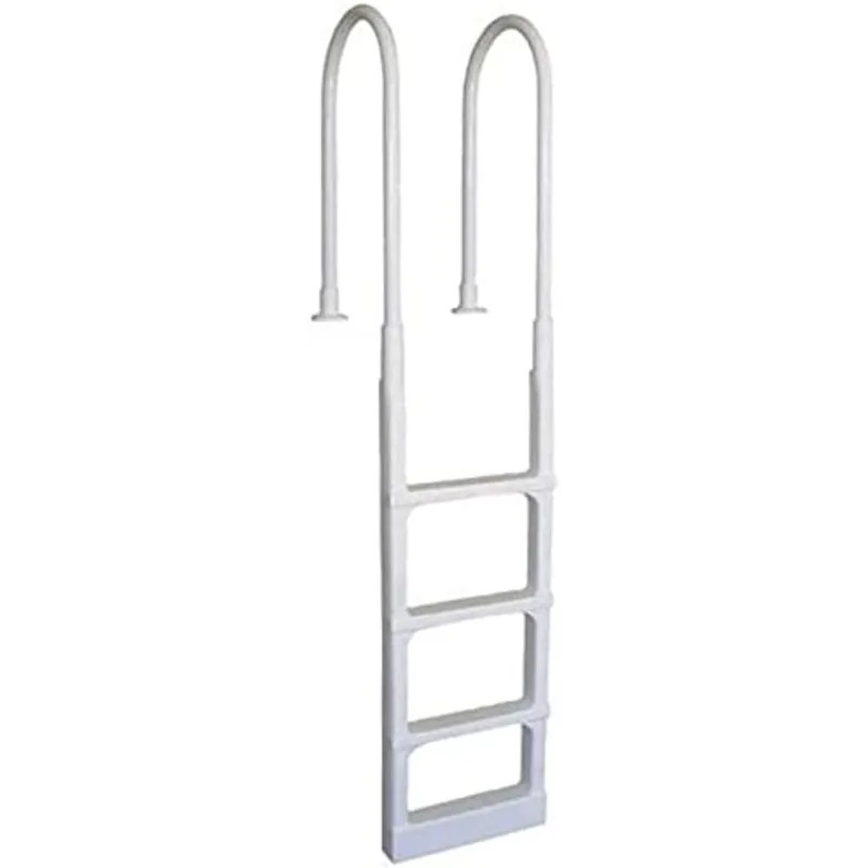 Main Access 48-54" White Pro Series In-Pool Adjustable Ladder for Above ...
