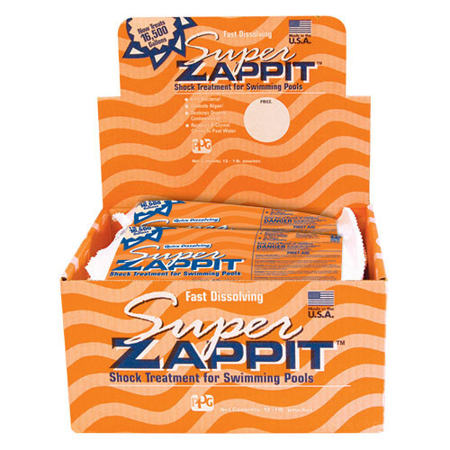 Super Zappit Fast Dissolving Cal-Hypo Shock, P2812401 - EZ Pool & Spa ...