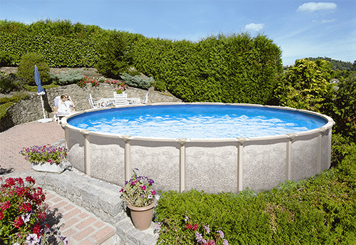 Magnus 12' x 23' Oval 54" Hybrid Above Ground Pool - Base Package - EZ ...