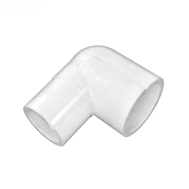 Lasco 1" White SCH40 PVC 90 Degree Street Elbow Spigot x Socket, 409 ...