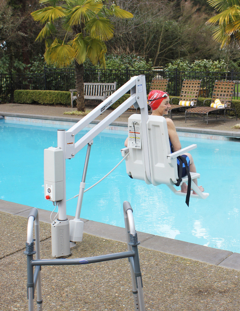 S.R. Smith AXS2 Slate ADA Compliant Pool Lift Without Anchor, 310-0000N ...