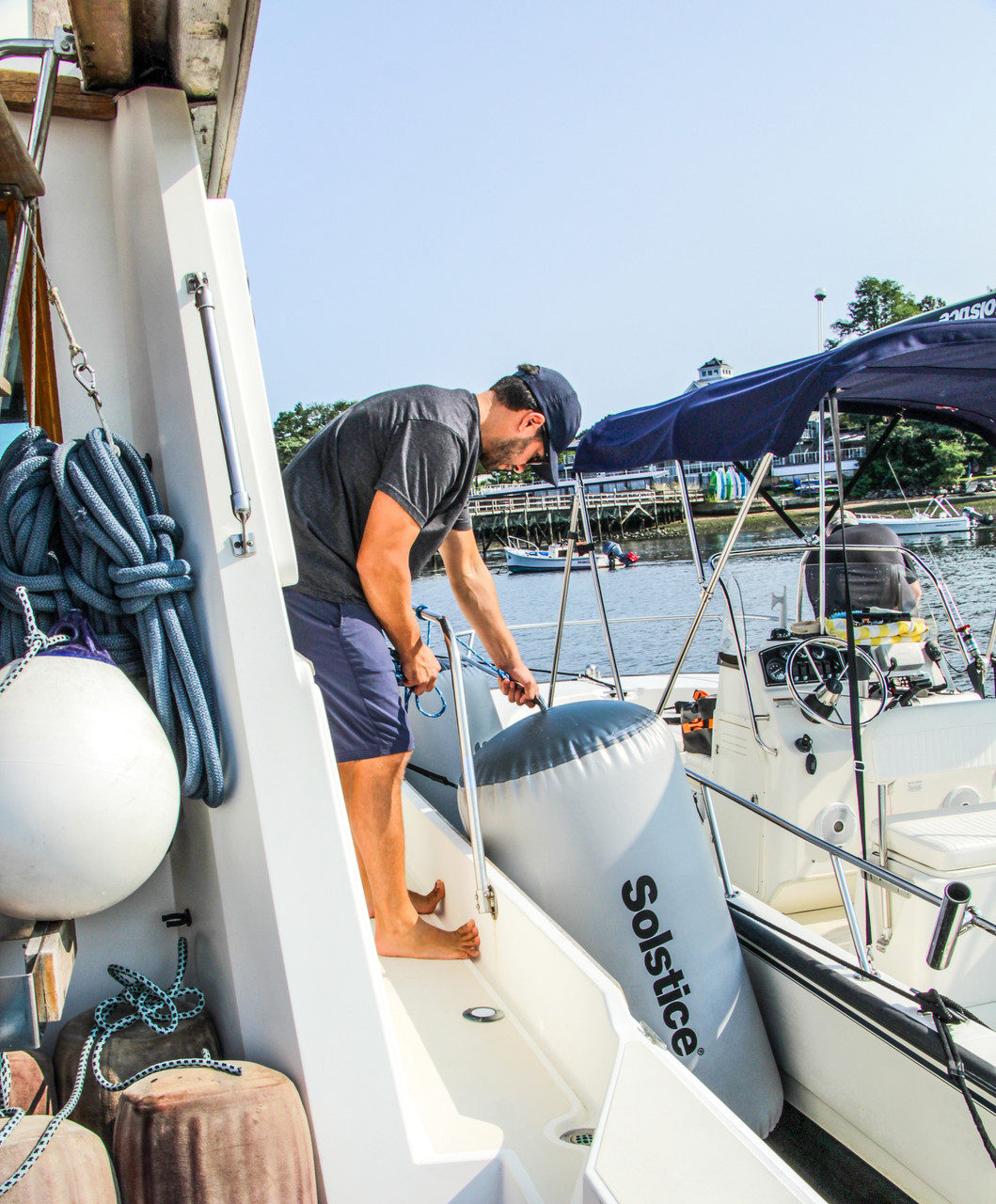 Swimline Solstice Inflatable 42" X 24" Rafter Fendor, 44224 - EZ Pool ...