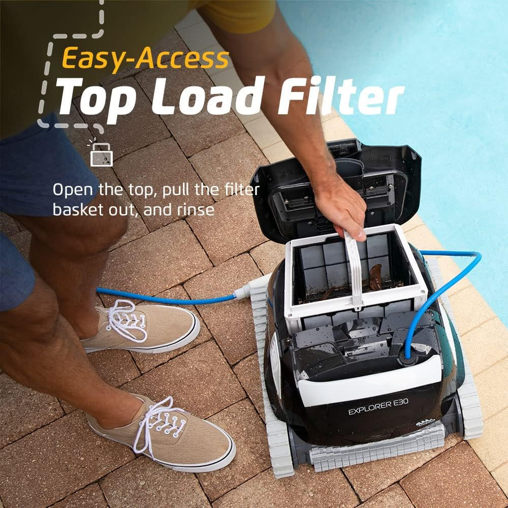 Maytronics Dolphin E30 Robot Pool Cleaner with WiFi, 99996241-XPI - EZ ...