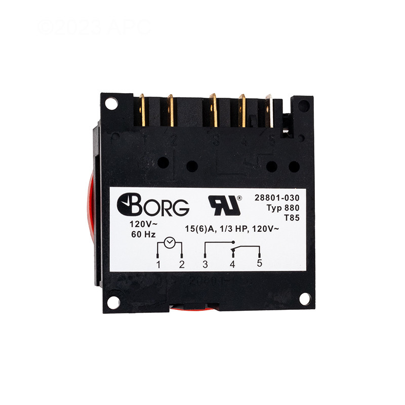 Diehl 24-Hour Spa Timer 120V, 5-Term Red Panel Mount, TA4079 - EZ Pool ...