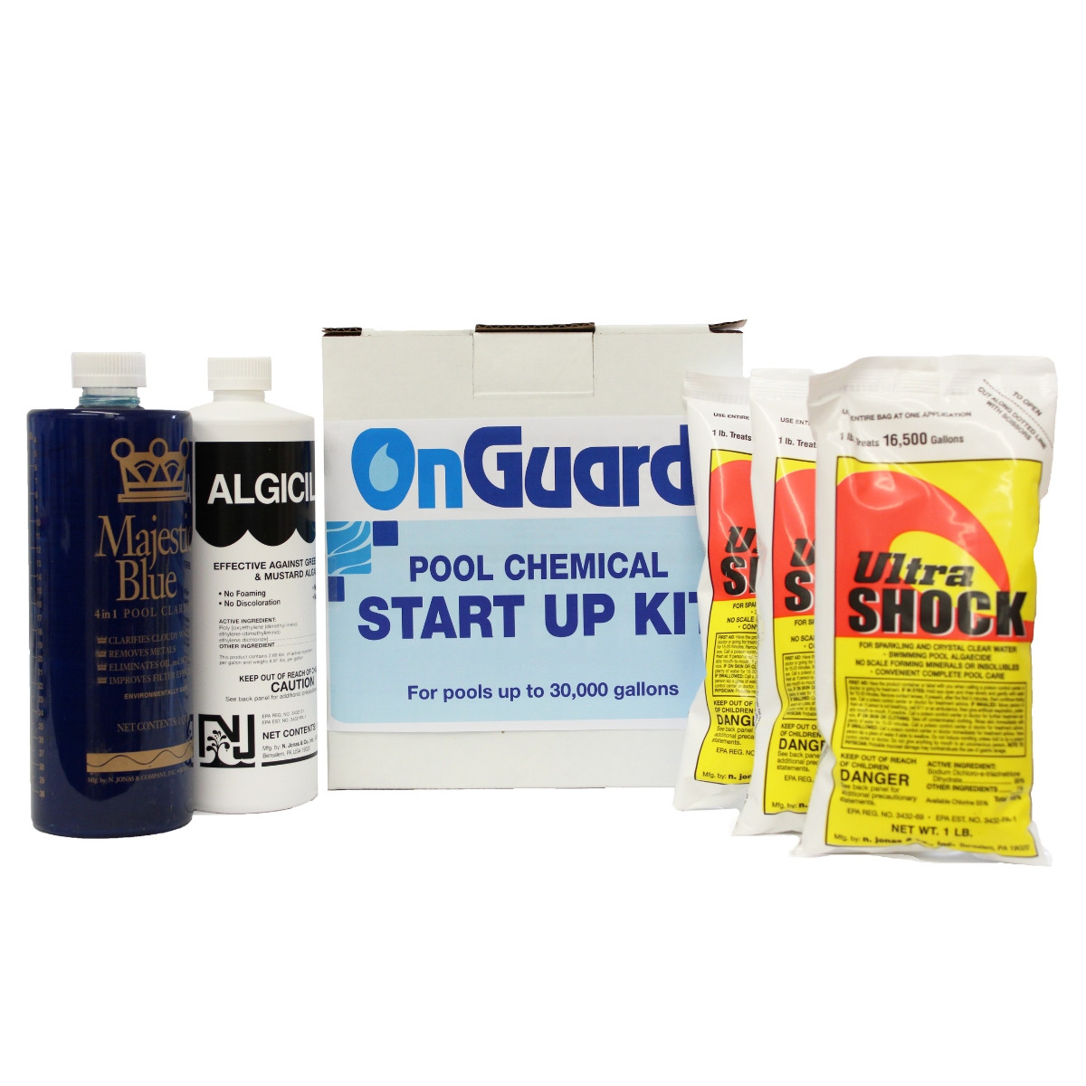 OnGuard Pool Start Up Kit (Up to 30,000 Gallons), K1000701 - EZ Pool ...