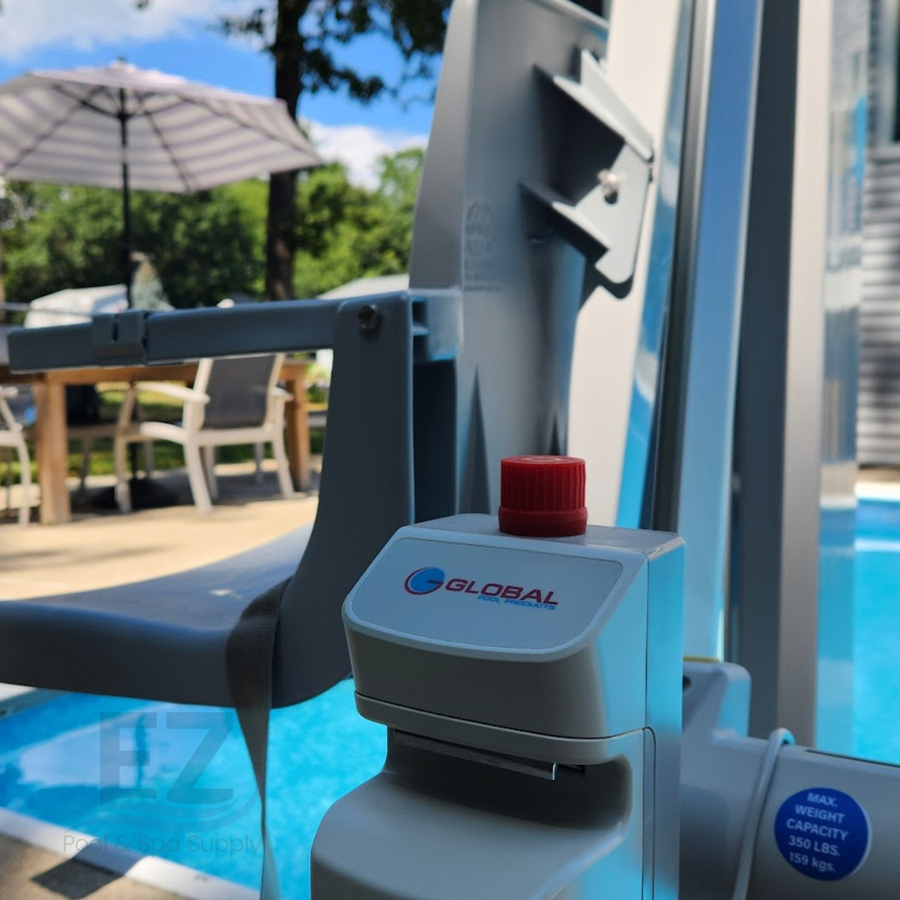Global Pool Products R-350 360 Degree Pool Lift with Anchor, R350MTRRA