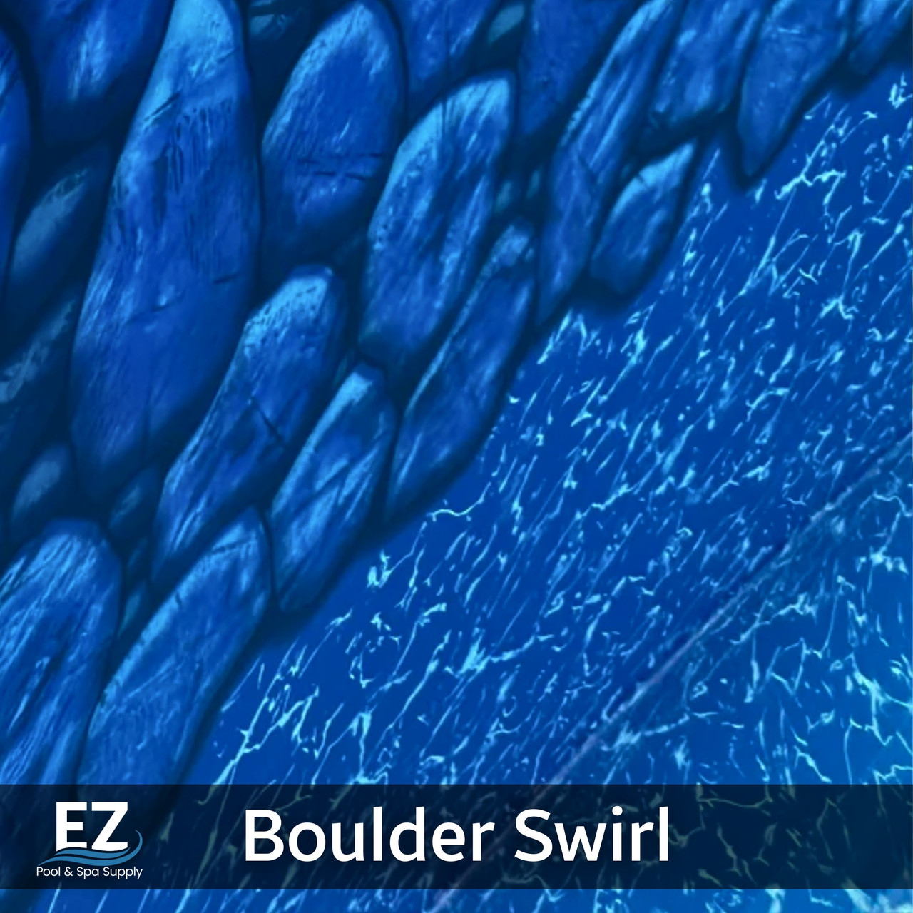 Swimline 21' x 52" Round Boulder Swirl Unibead Above Ground Liner ...