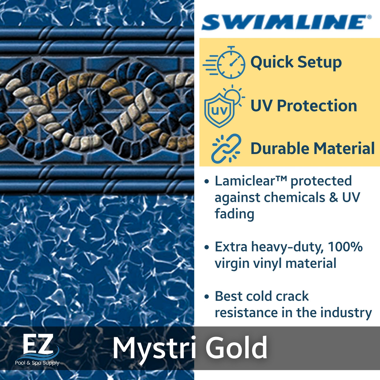 Swimline 15' x 30' Oval Mystri Outlook 54" Above Ground Heavy Gauge Uni ...