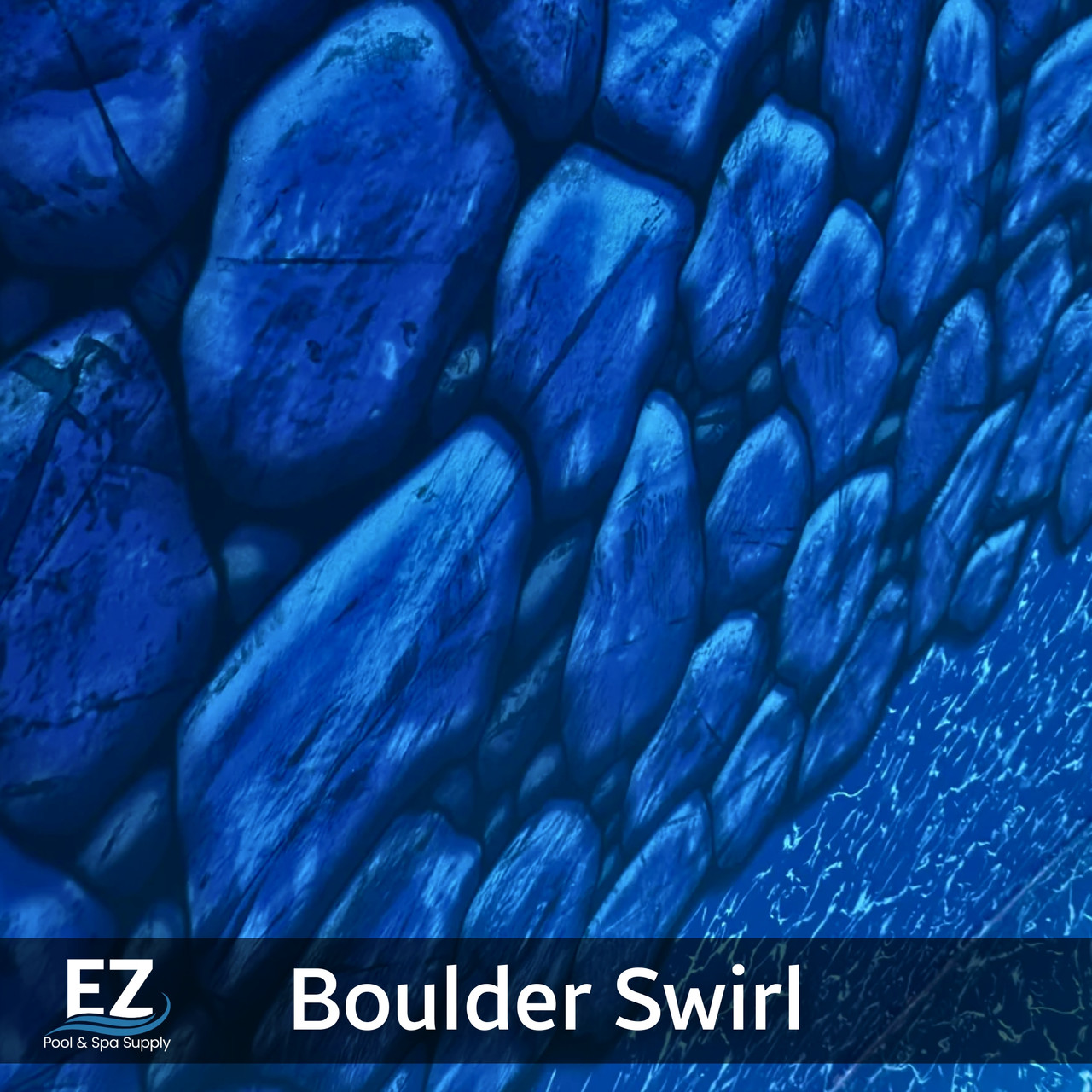 Swimline 24' Round Boulder Swirl 48"-52" Above Ground Overlap/Hung ...