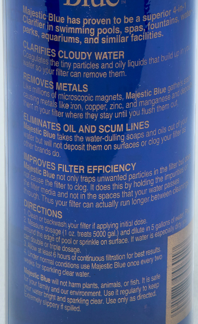 Majestic Blue Pool Clarifier 32 Oz, 46001 - EZ Pool & Spa Supply
