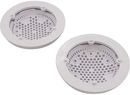 Hayward White 8" White Dual Suction Flow Drain Cover and Frame ...