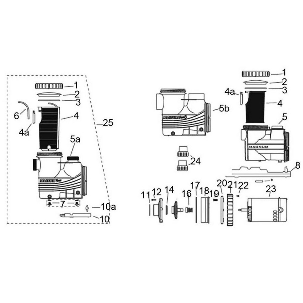 Parts - Pump Parts - Jacuzzi Pump Parts - EZ Pool & Spa Supply