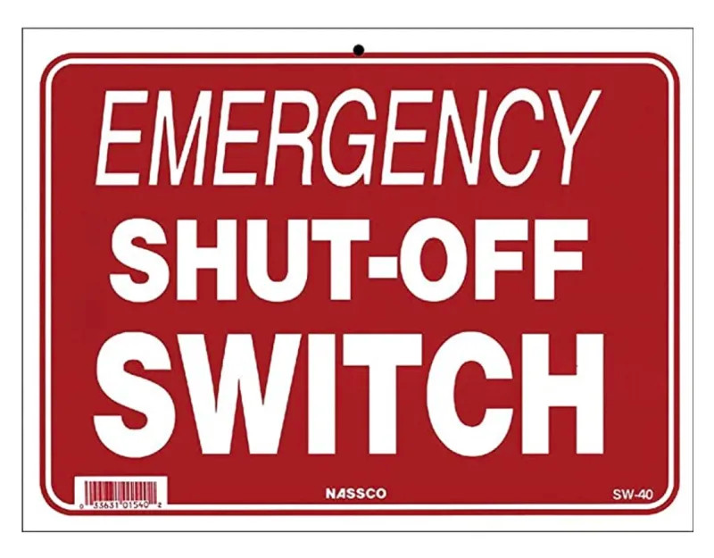 PoolStyle 9"x12" Emergency Shut Off Switch, PS247 - EZ Pool & Spa Supply