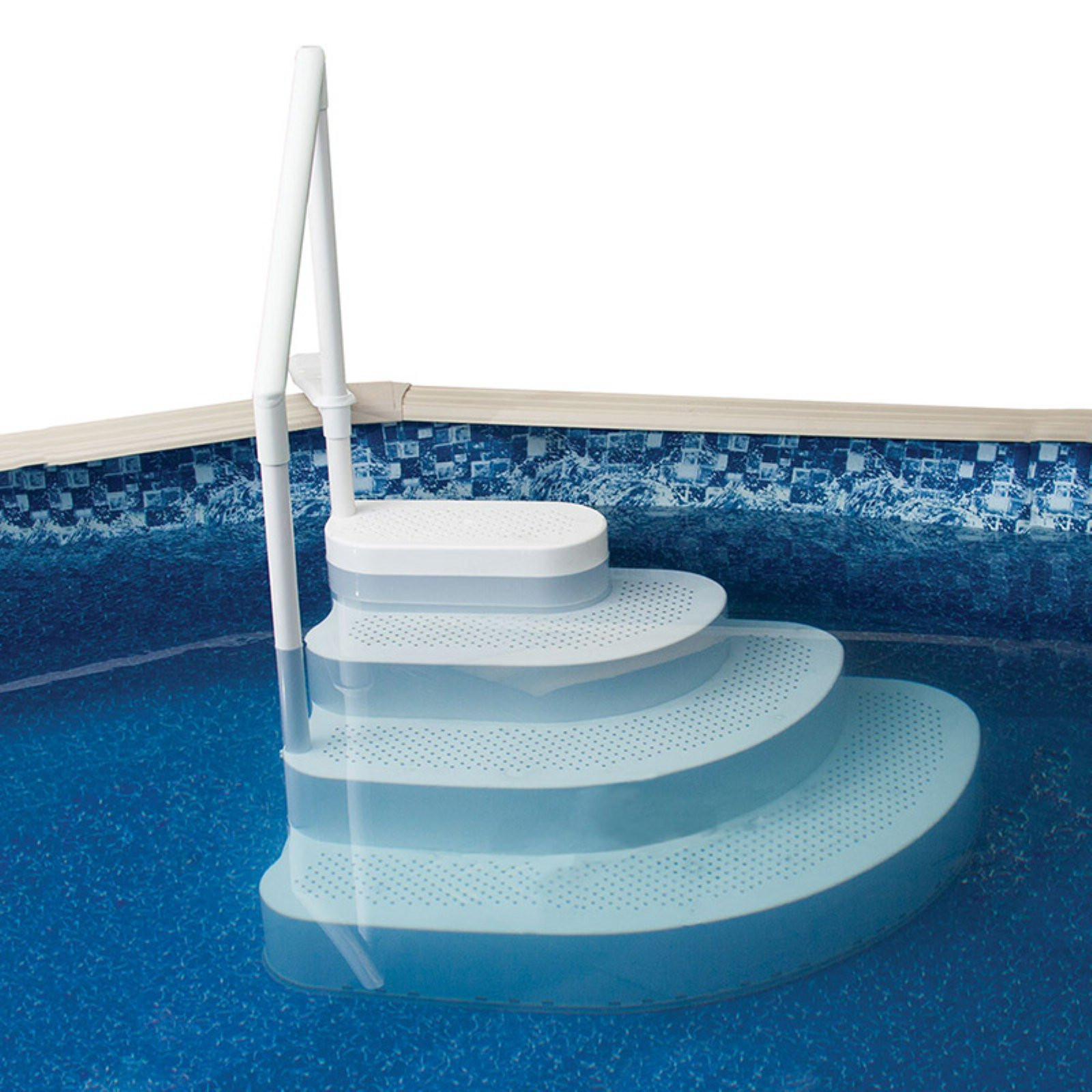 Merlin Industries "The King" Aqua Staircase For Above Ground Pools ...
