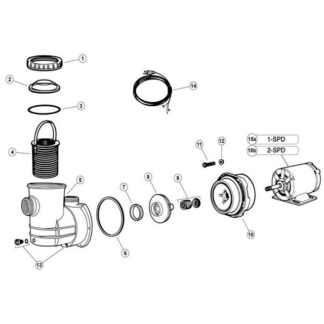 Parts - Pump Parts - Jacuzzi Pump Parts - EZ Pool & Spa Supply