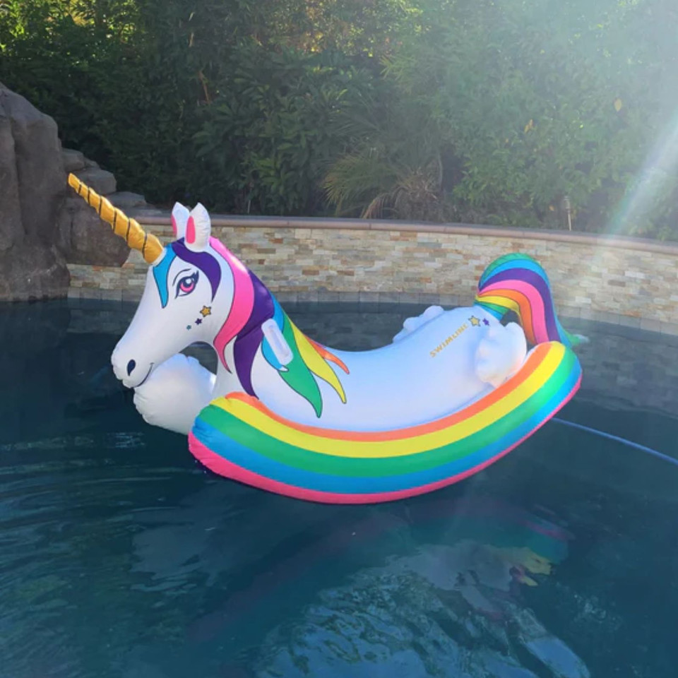Swimline Unicorn Rocker Pool Float, 90587 - EZ Pool & Spa Supply