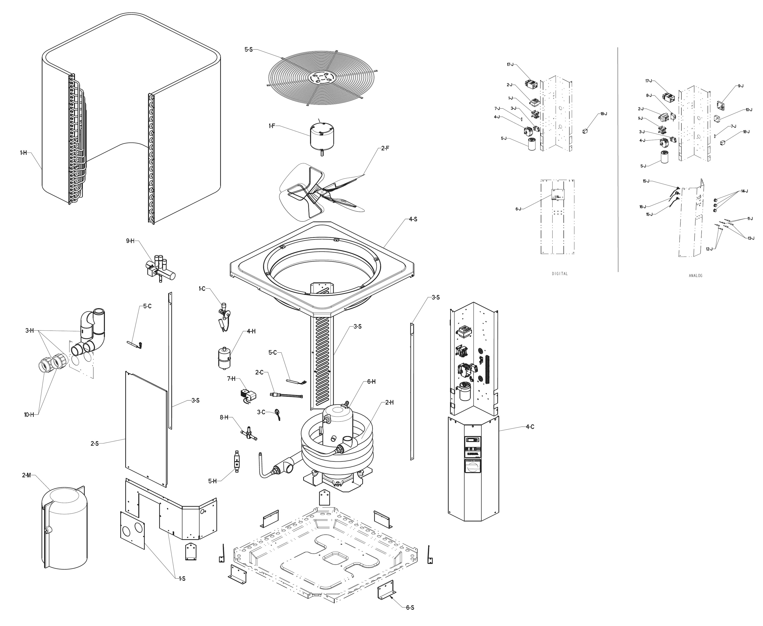 Parts - Heat Pump Parts - Raypak Heat Pump Parts - E-Z Test Pool Supplies