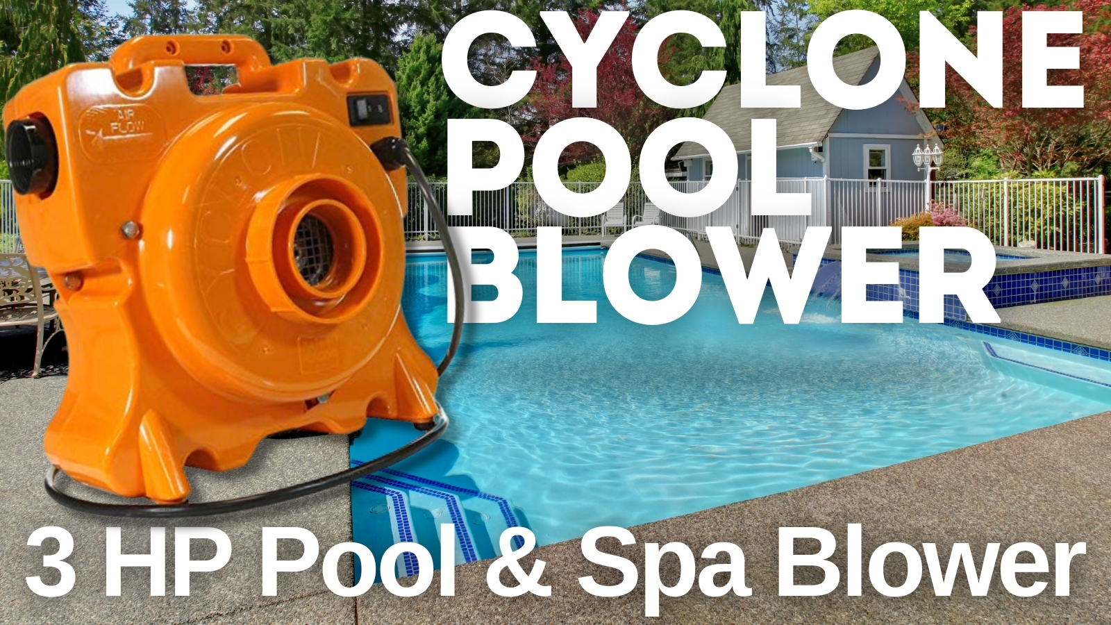 The Air Supply Cyclone 3 HP Portable Pool & Spa Air Blower - EZ Pool ...