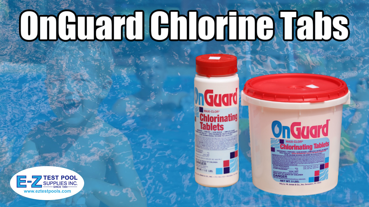 OnGuard 1" Maxi-Clor Chlorinating Tablets Swimming Pool Chlorine Tabs ...