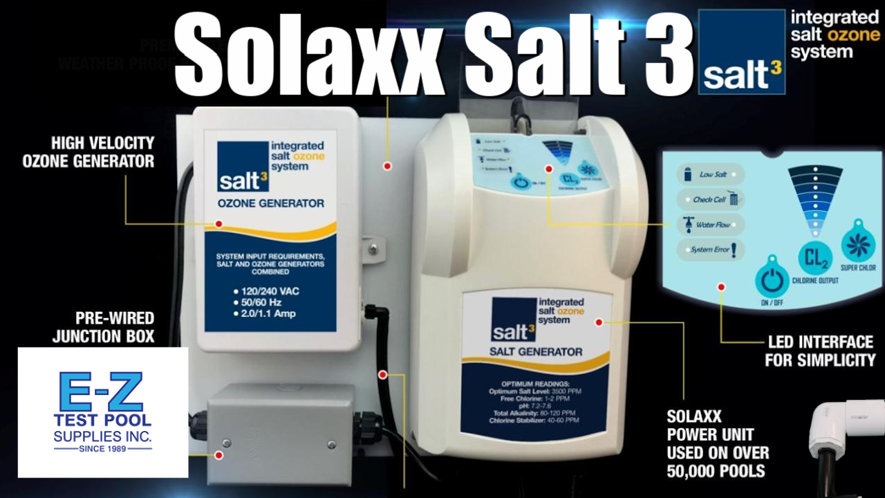 Solaxx Salt 3 - Integrated Salt Ozone System - EZ Pool & Spa Supply