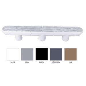 CMP 32" Unblockable Channel Main Drain with Sump, Dark Gray, 25506-327 ...