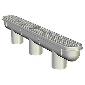 CMP 32" Unblockable Channel Main Drain with Sump, White, 25506-320-000 ...