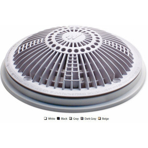 Waterway 8" Tru Flo Drain Cover, White, 642-2400 V - EZ Pool & Spa Supply