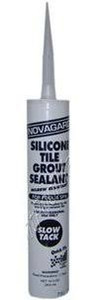 Novagard Silicone Grout 10.3 Oz, White, RTV700-164 - EZ Pool & Spa Supply