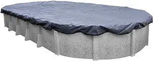 PoolStyle 12' X 18' Oval Winter Cover With 4' Overlap, 12 Year Warranty ...