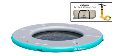 Swimline Solstice Inflatable 10' X 10' Circular Mesh Dock, 38100 - EZ ...