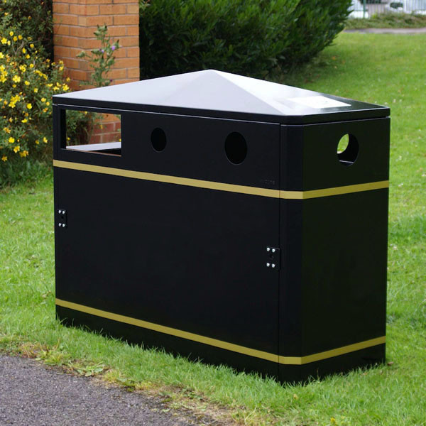Waste Management - Outdoor Bins - Recycling Bins & Stations - Three ...
