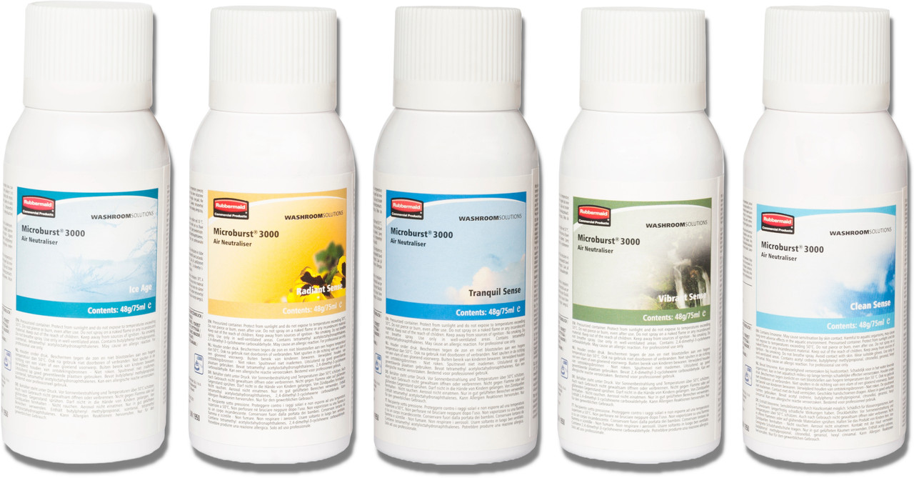 Rubbermaid Microburst 3000 Refills Preference Pack - 75ml - 10 Aerosols