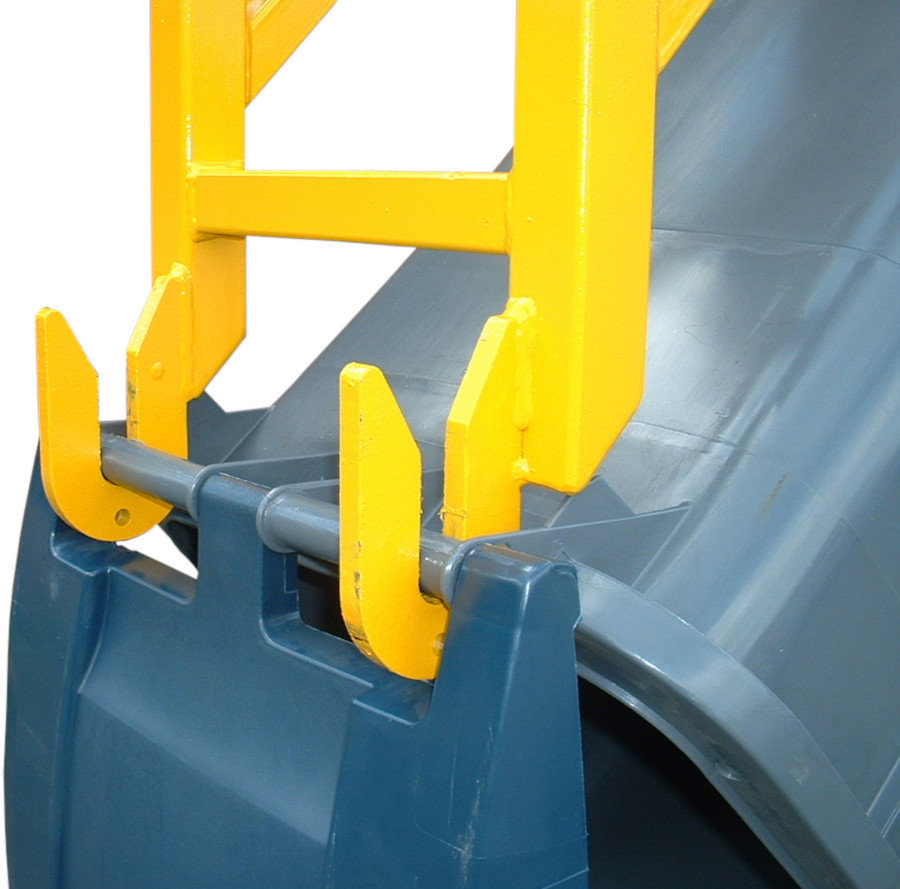 Fork Mounted Wheelie Bin Handler - 2-Wheeled Bins