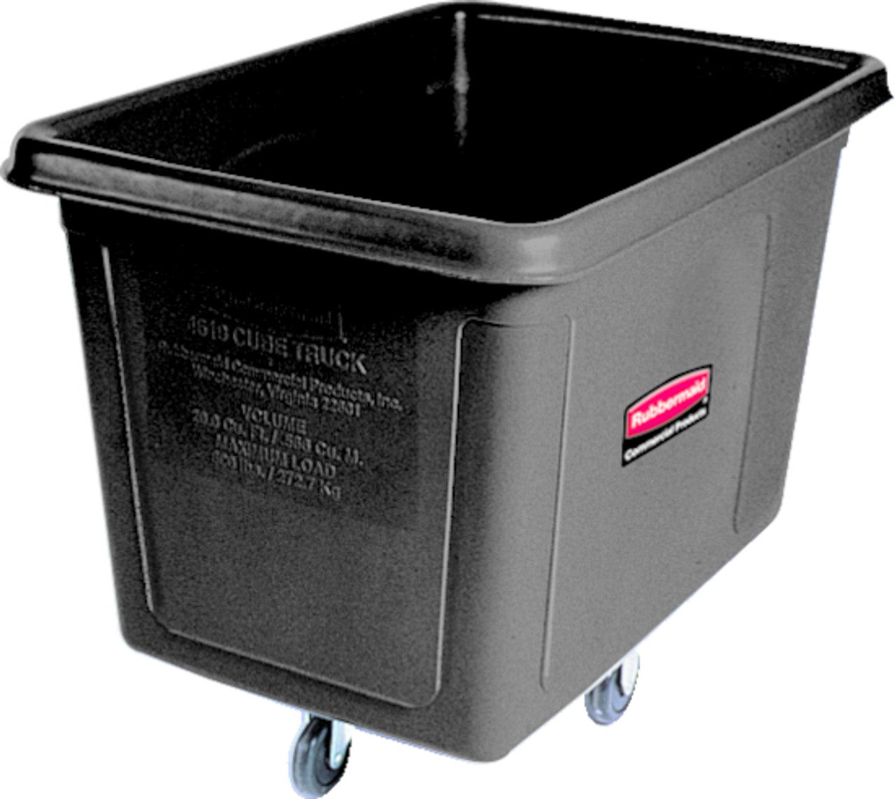 Rubbermaid Cube Truck - 0.2 Cubic Metres - Black