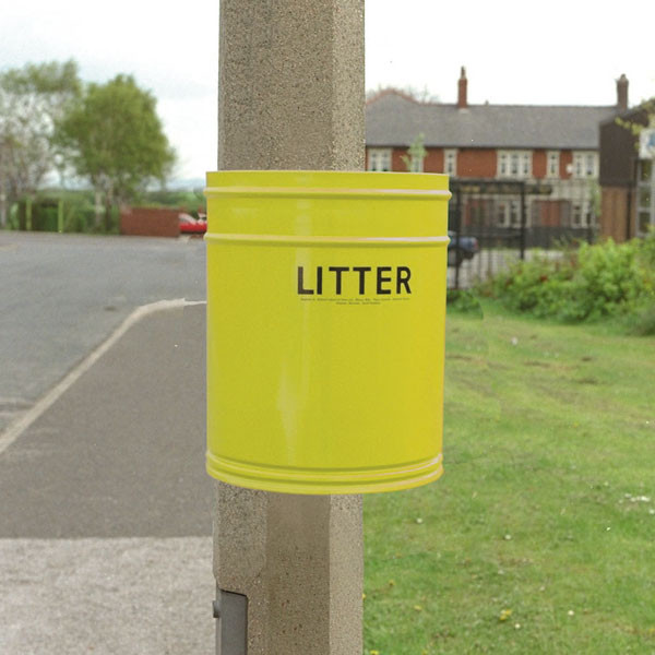 Wybone Rpg/40 Circular Post Mountable Litter Bin