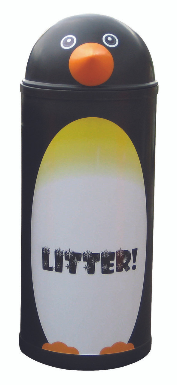 Plastic Furniture Company Large Penguin Bin for Indoor & Outdoor Use ...