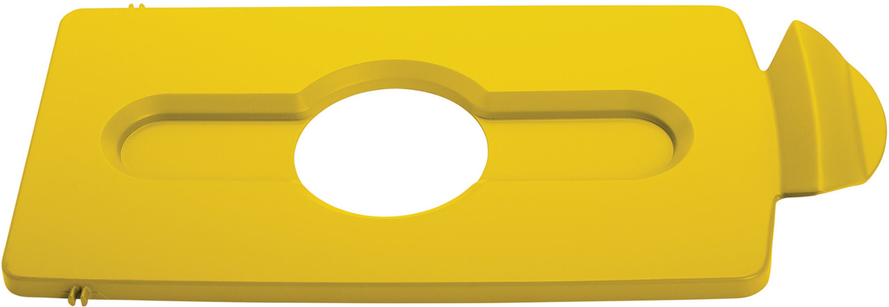 Rubbermaid Slim Jim Recycling Station Topper - Bottles/Cans - Yellow